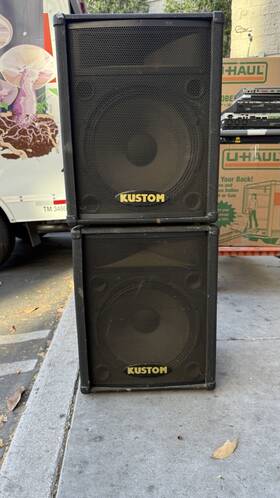 KUSTOM KSC15 Dual Speaker Cabinet Set